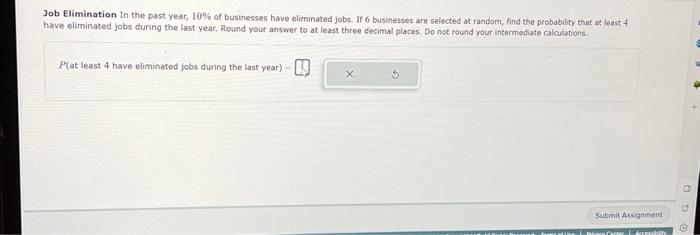 Solved Job Elimination In the past year, 10% of businesses | Chegg.com