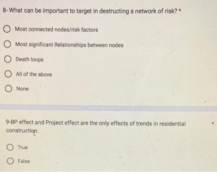 Solved 8- What can be important to target in destructing a | Chegg.com