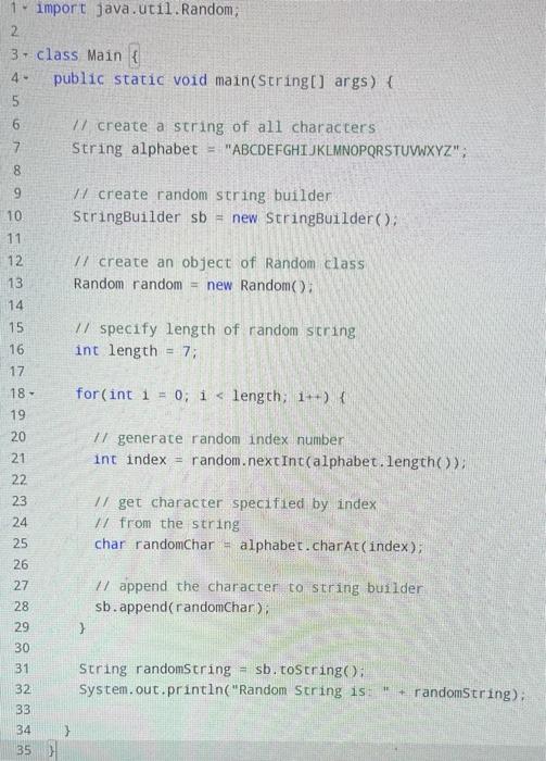 Solved 1 import java.util. Random, 2 3. class Main { 4- | Chegg.com