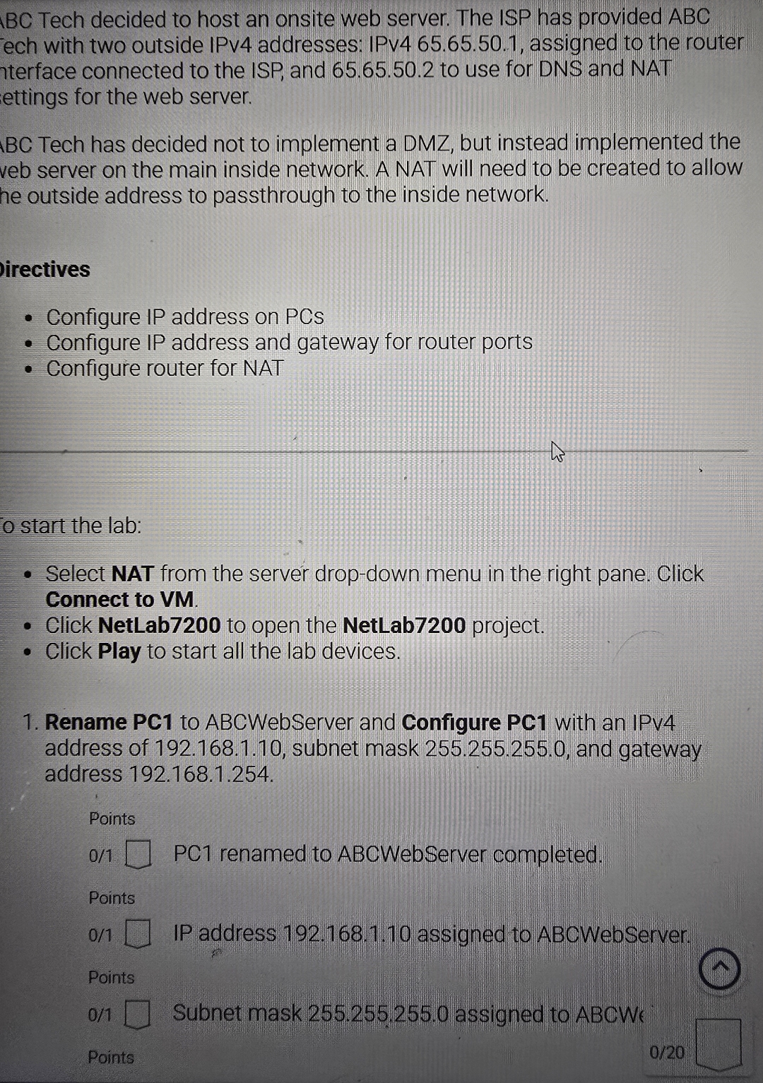 Solved BC Tech decided to host an onsite web server. The ISP | Chegg.com