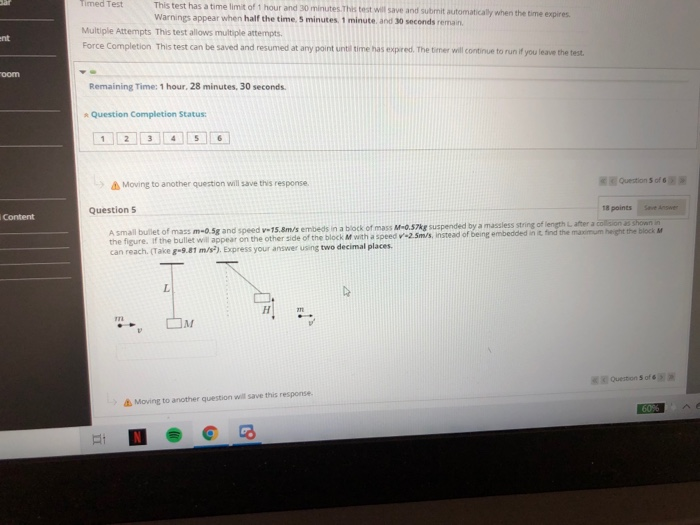 Solved Timed Test This test has a time limit of 1 hour and | Chegg.com
