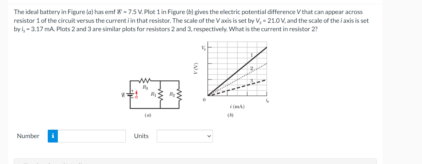 Solved a E=7.5V. ﻿Plot 1 in ﻿Figure (b) ﻿gives the electric | Chegg.com