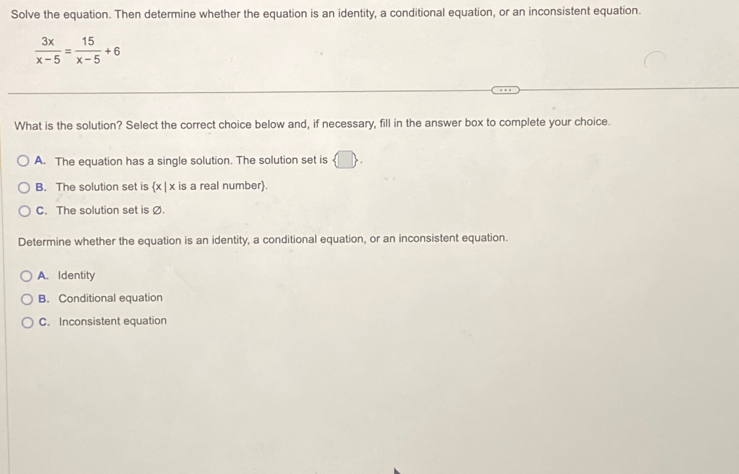Solved Solve the equation. Then determine whether the | Chegg.com