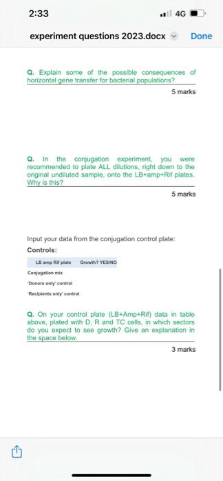 Solved Work through the following questions relating to | Chegg.com