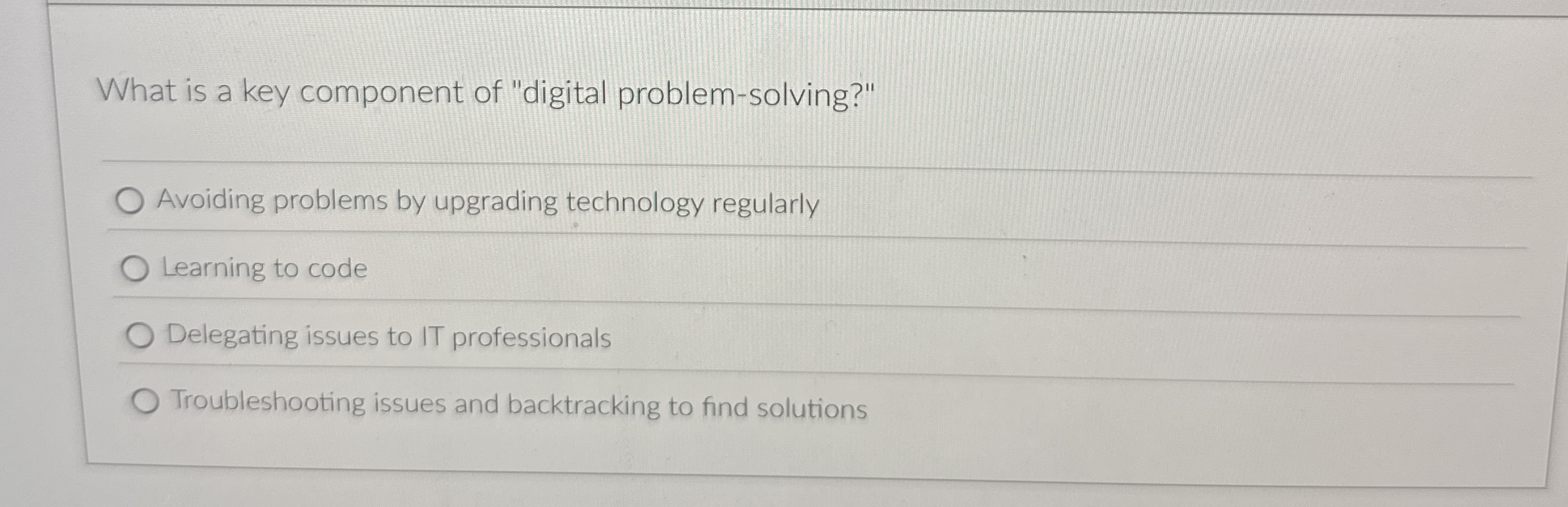 What is a key component of "digital | Chegg.com