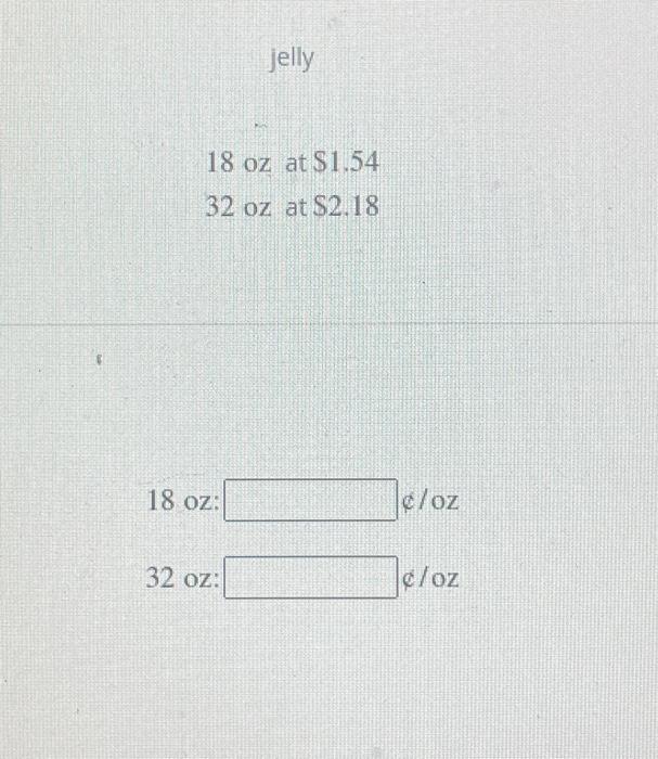 Solved Find the unit price of each of rhe following items. | Chegg.com