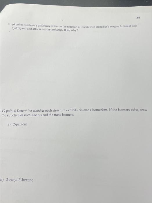 Solved 11. (6 points) Is there a difference between the | Chegg.com
