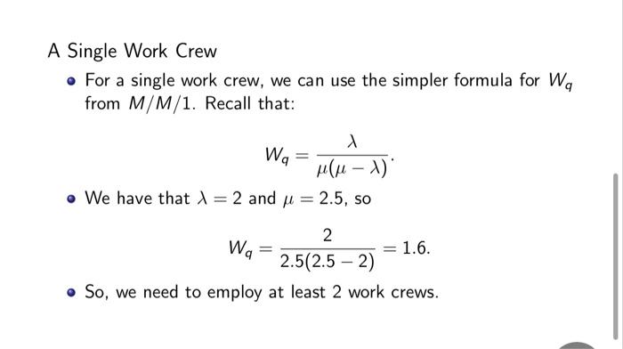 Solved An Approach - Our queueing system consists of the | Chegg.com