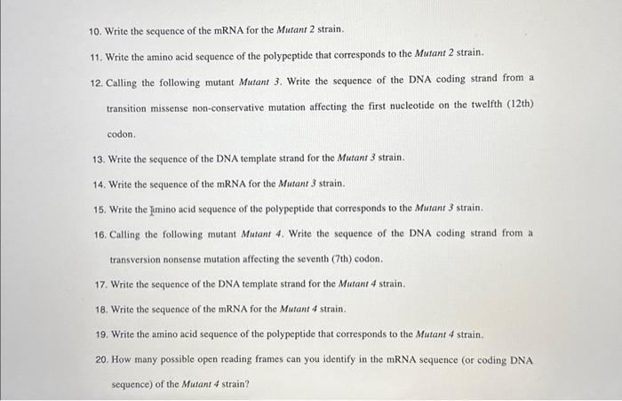 Solved uestion 1 ( 20 points) The following sequence | Chegg.com