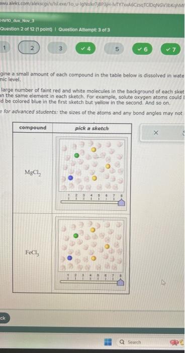 Imagine a small amount of each compound in the table | Chegg.com
