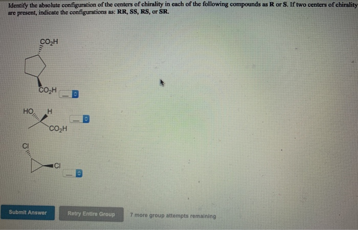 Solved identify the absolute configuration of the centers of | Chegg.com