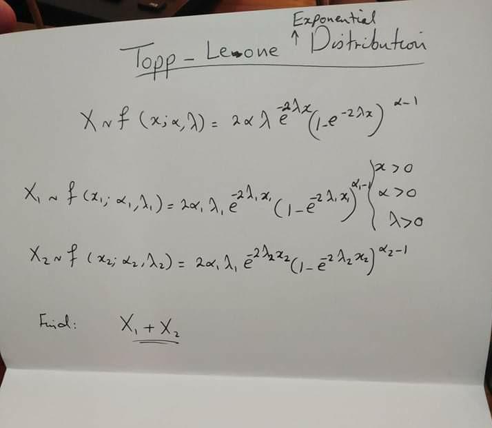 Solved Exponential Topp - Leasone & Distribution * ) -212 X, | Chegg.com