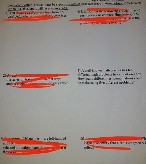 Solved For each question, answer must be supported with at | Chegg.com