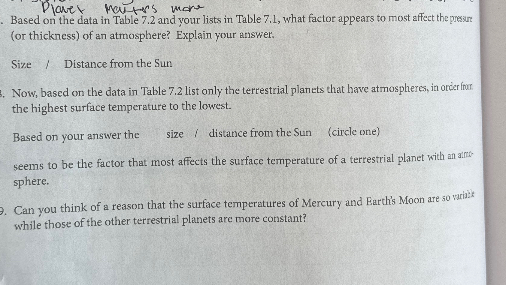 Solved Plaver matters moneBased on the data in Table 7.2 | Chegg.com