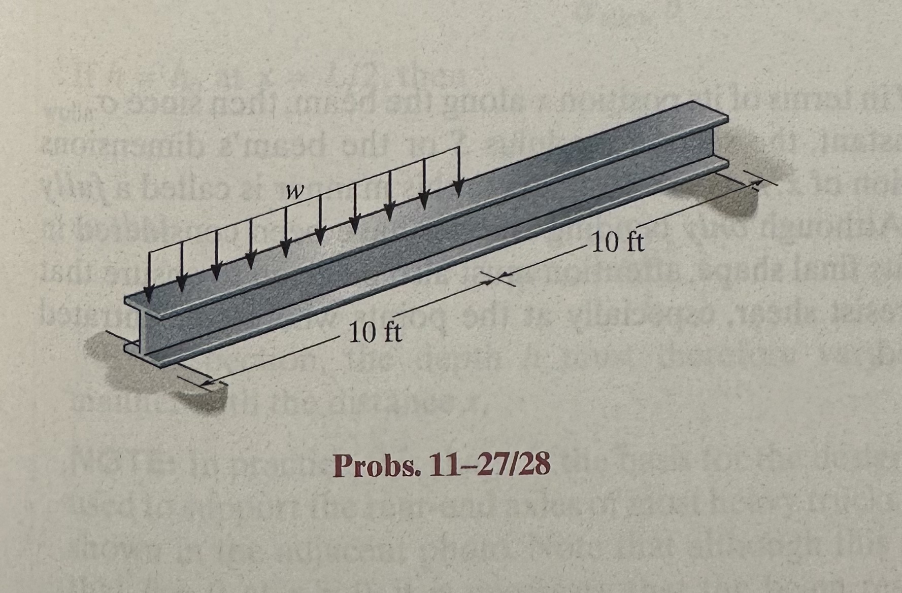 Solved *11-28. ﻿Determine if the W14\times 22 ﻿beam will | Chegg.com