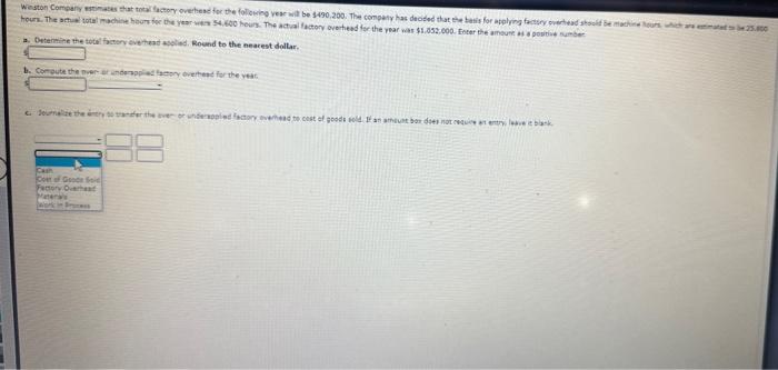 Solved hours, The actiol toeal machine houn for the year | Chegg.com