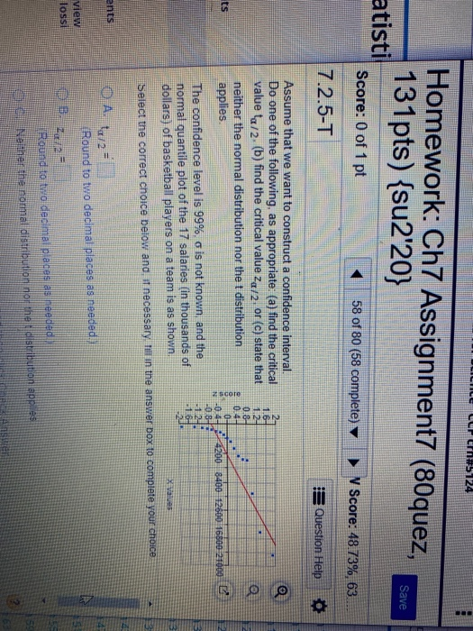 Solved LE C#5124 -- Homework: Ch7 Assignment7 (80quez, 131 | Chegg.com