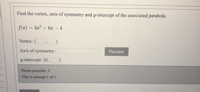 Solved Write the quadratic function in the form a(- h)? + k | Chegg.com