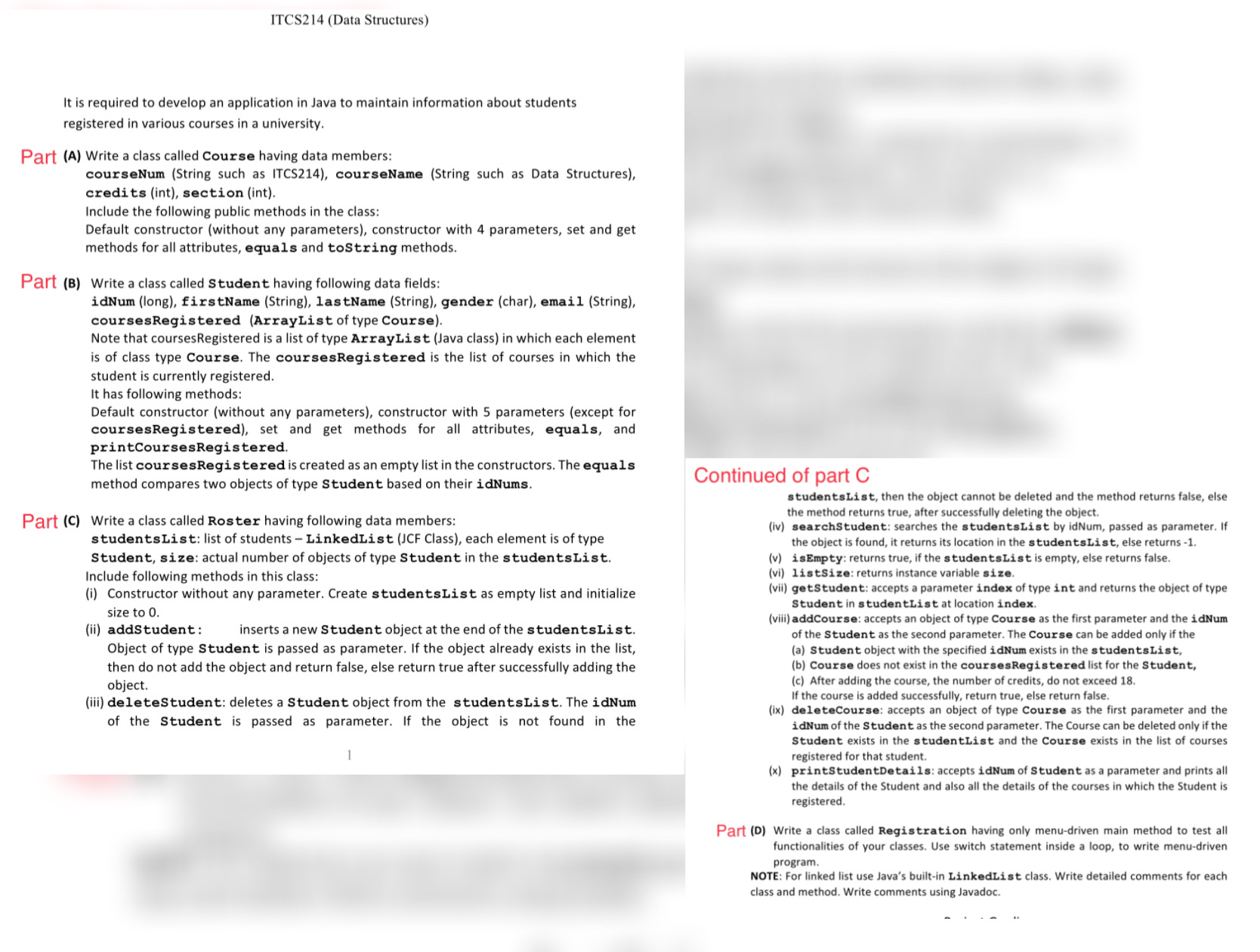 Solved Write a java program that requires the following 4 | Chegg.com