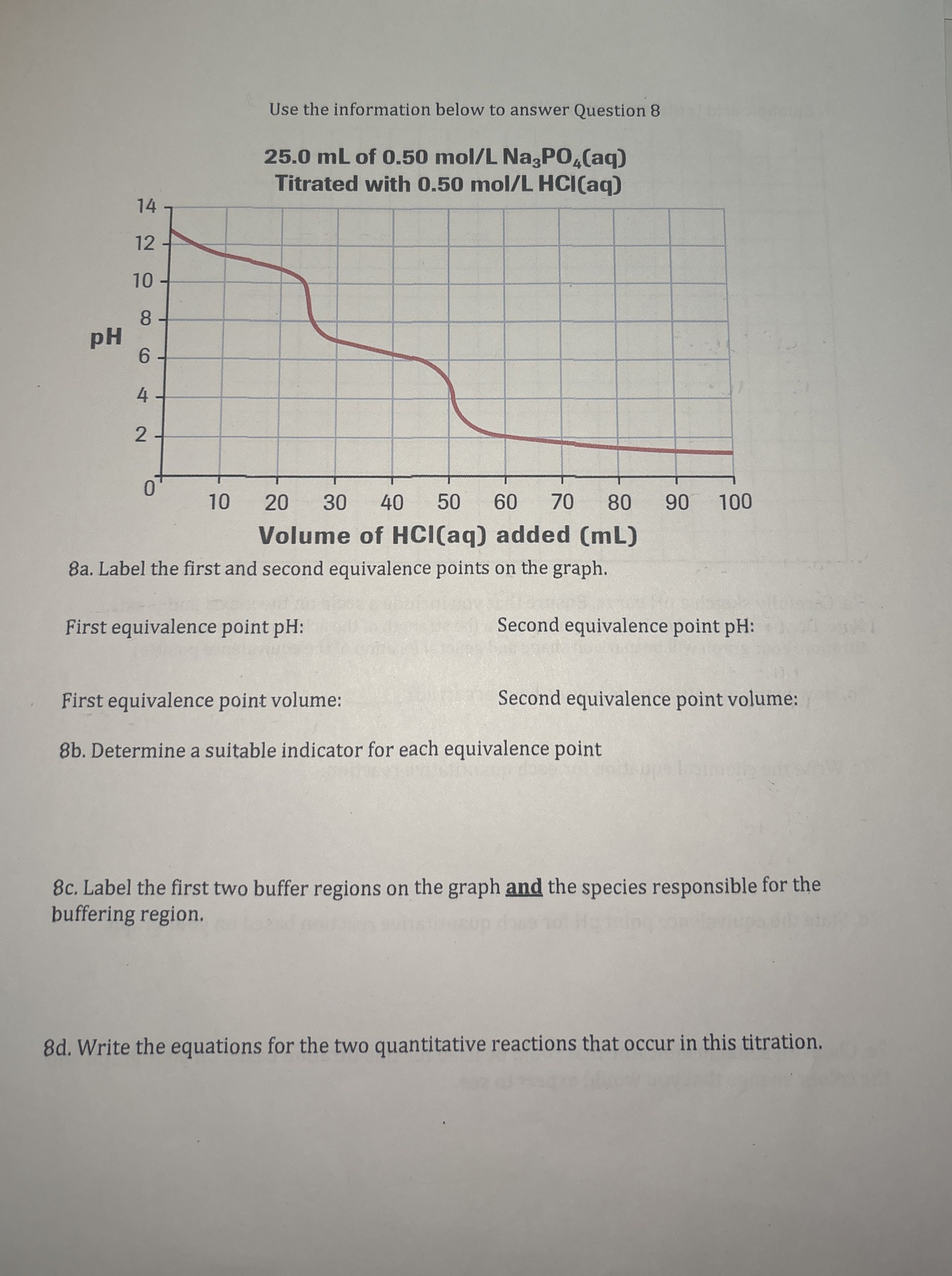 Solved Use the information below to answer Question 825.0mL | Chegg.com