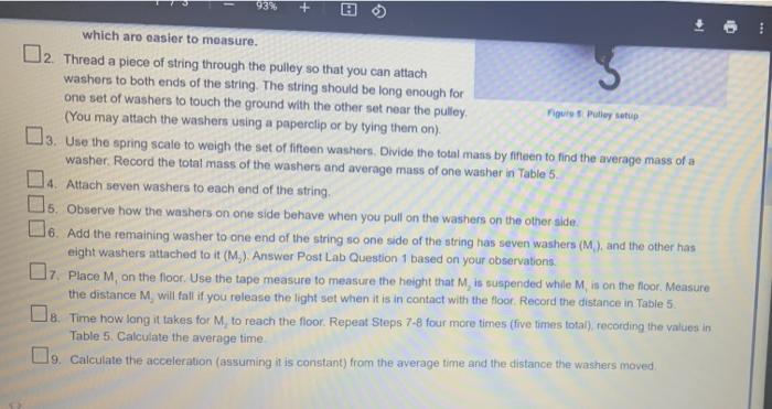 Solved Lab 3 Newton's Laws PHY250L Mass of 15 Washers (kg) | Chegg.com