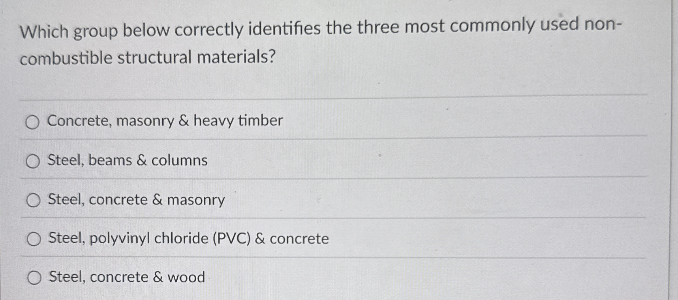 Solved Which group below correctly identifies the three most | Chegg.com