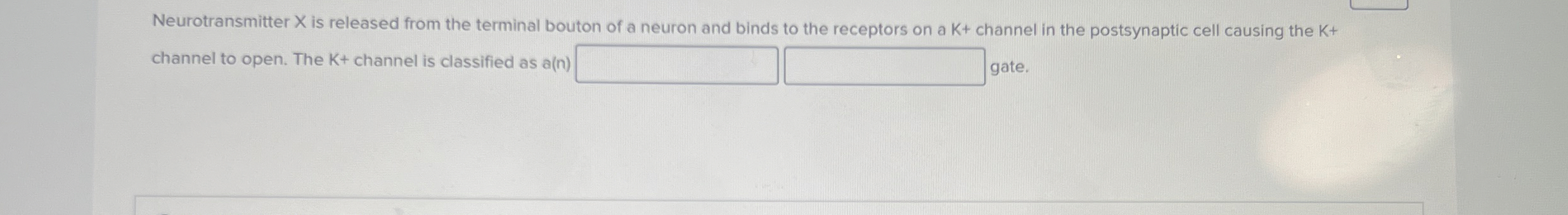 Solved Neurotransmitter x ﻿is released from the terminal | Chegg.com