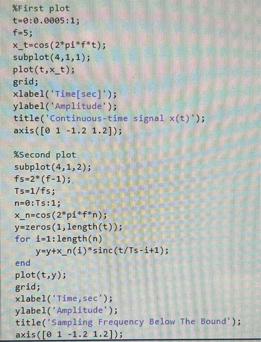 Explain in words how the above code constructs the y | Chegg.com