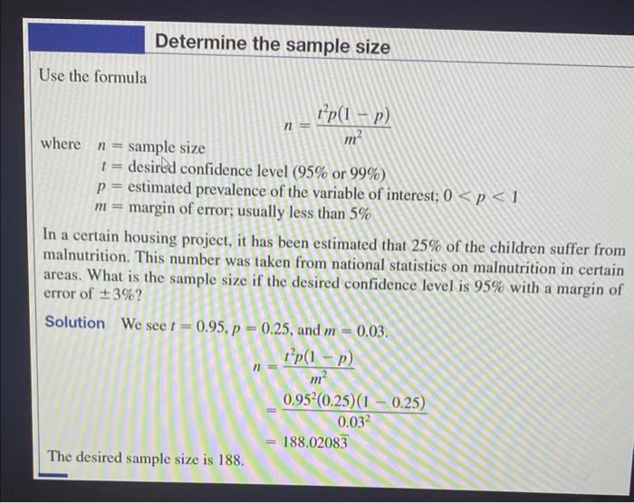 Solved Use the formula in this example to determine the | Chegg.com