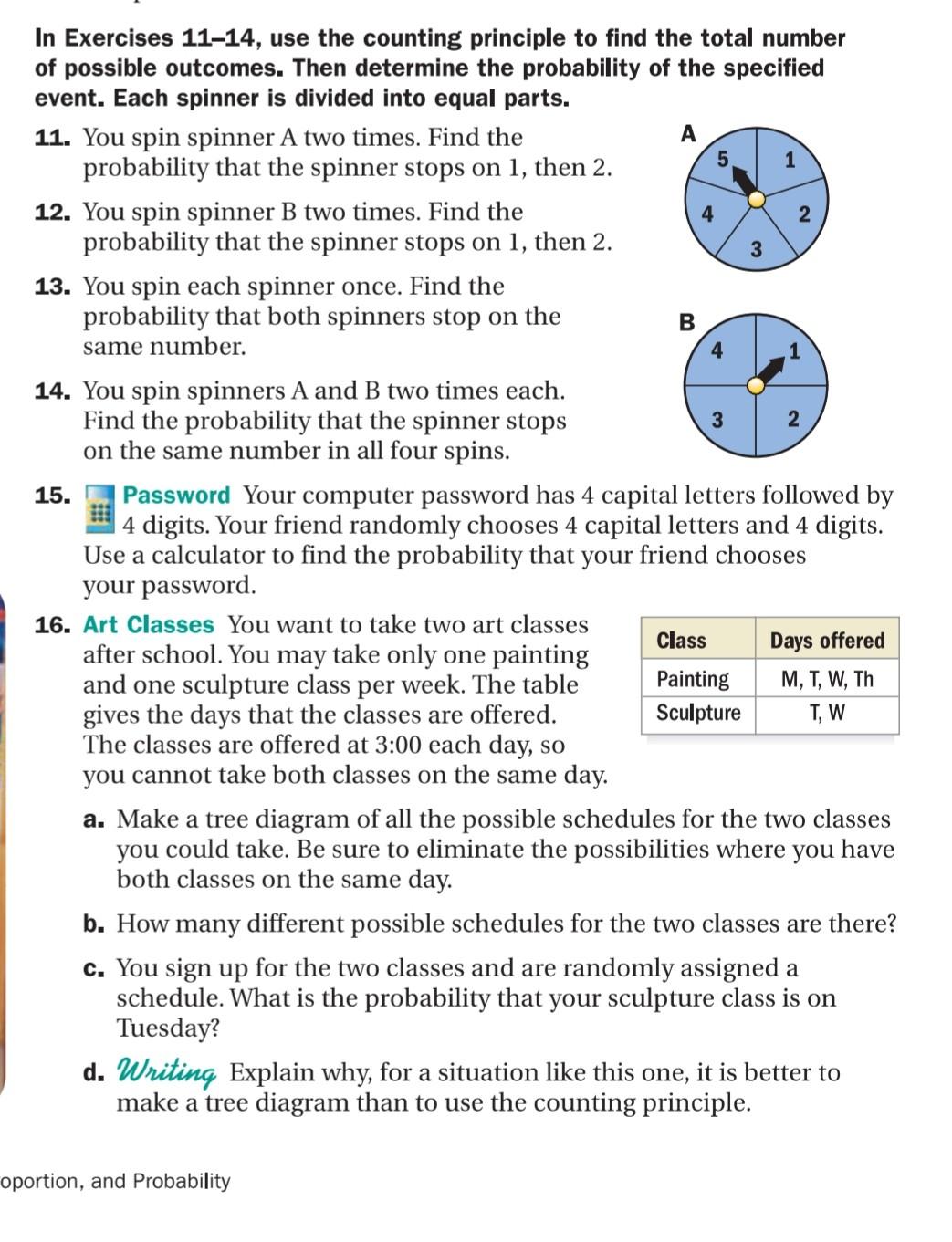 Solved In Exercises 11-14, use the counting principle to | Chegg.com