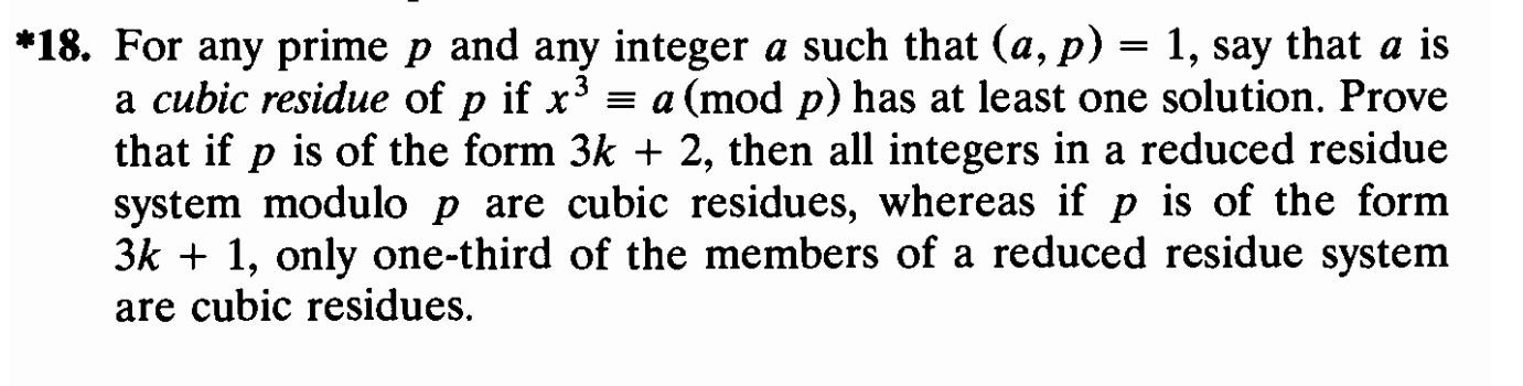 Solved *18. ﻿For any prime p ﻿and any integer a such that | Chegg.com