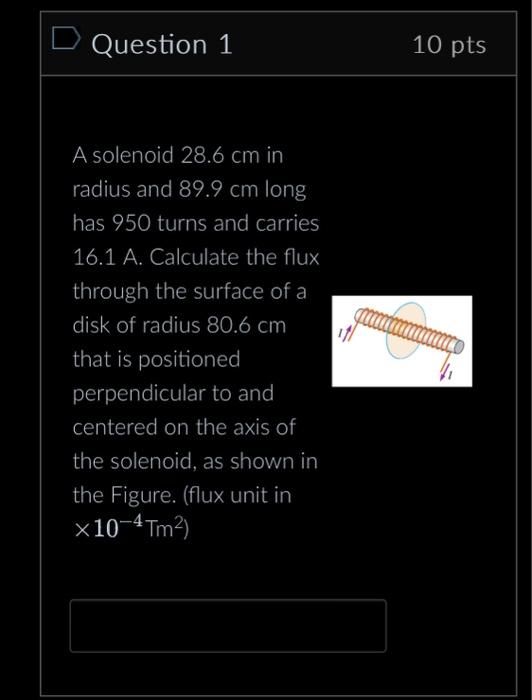 Solved A solenoid 28.6 cm in radius and 89.9 cm long has 950 | Chegg.com