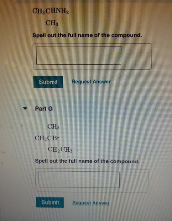 Solved What is each compound's systematic name? Part A | Chegg.com