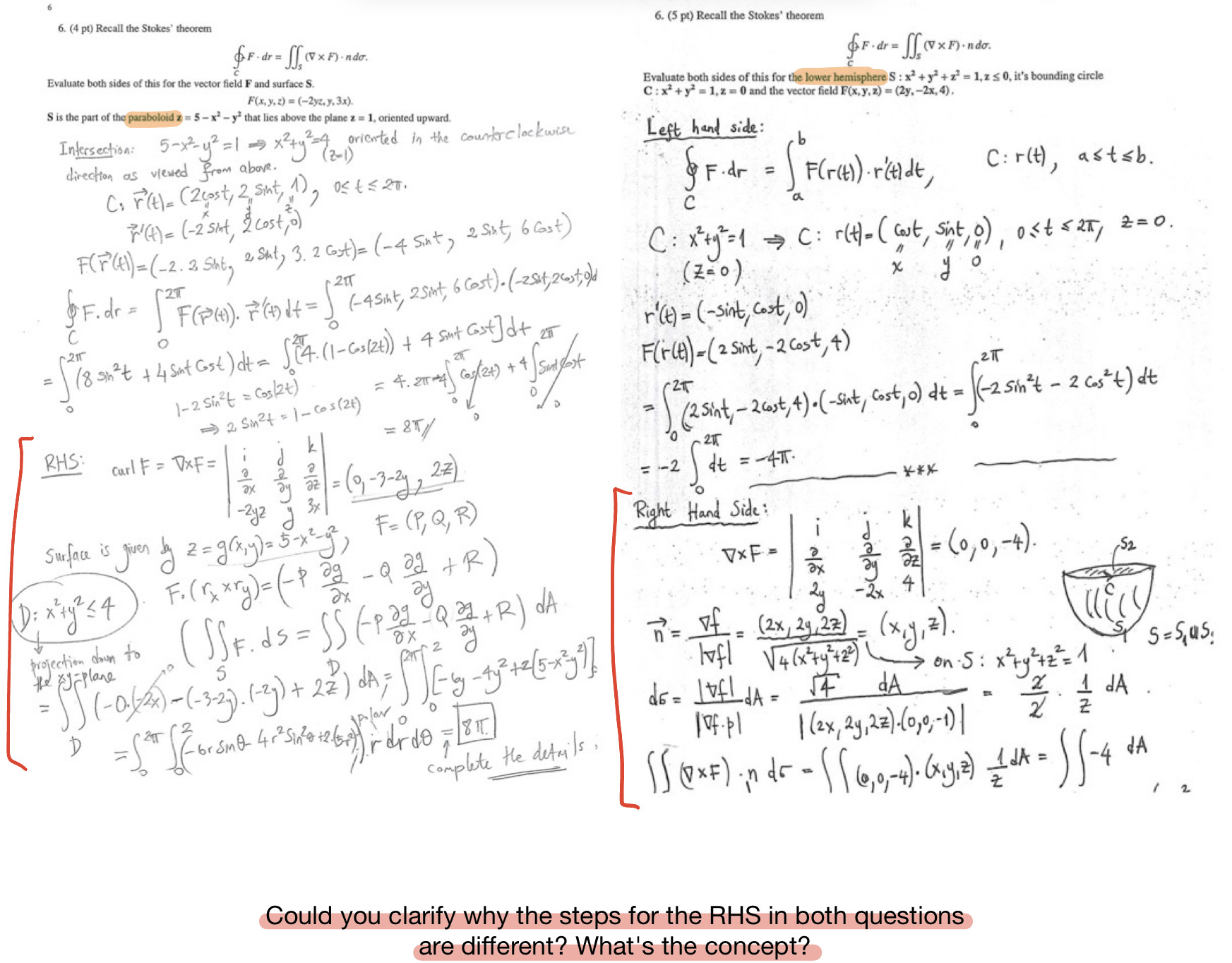 Solved (4 ﻿pt) ﻿Recall the Stokes' theoremEvaluate both | Chegg.com