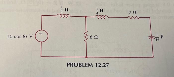 Solved find the power factor seen from the terminals of the | Chegg.com