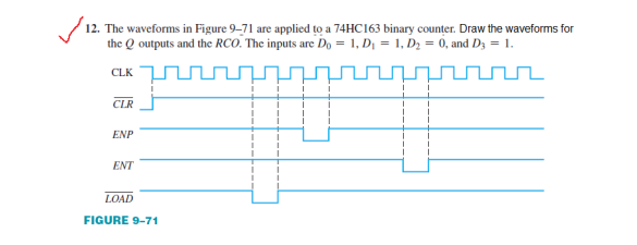 Solved The waveforms in Figure 9-71 ﻿are applied to a 74 | Chegg.com