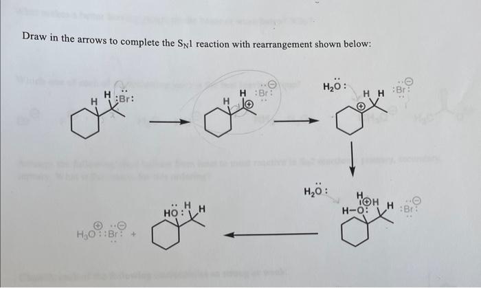 [Solved]: Draw in the arrows to complete the ( mathrm{S}_