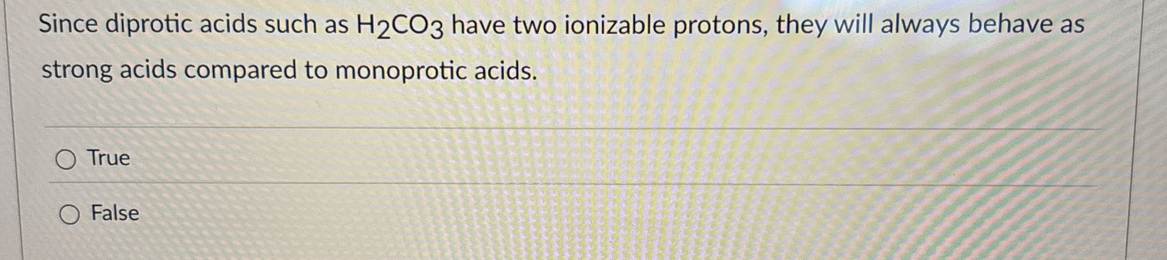 Solved Since diprotic acids such as H2CO3 ﻿have two | Chegg.com