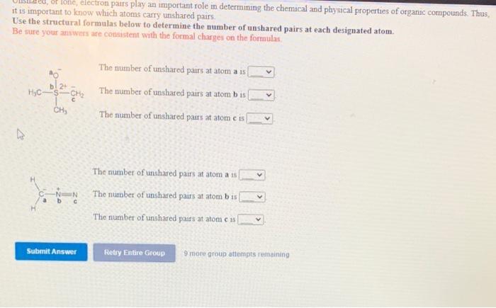 Solved use the structural formulas below to determine the | Chegg.com