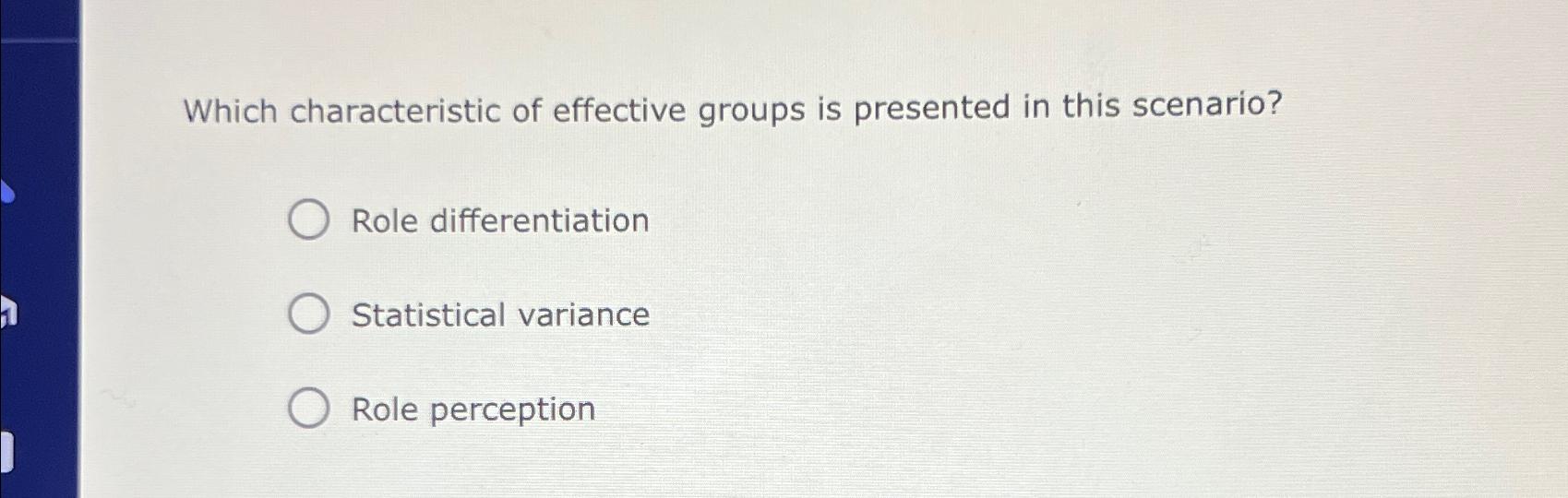 Solved Which characteristic of effective groups is presented | Chegg.com