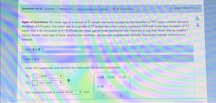 Solved Thank you for the help! also do i reject the claim? & | Chegg.com