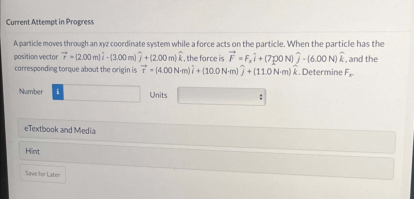 Solved Current Attempt in ProgressA particle moves through | Chegg.com