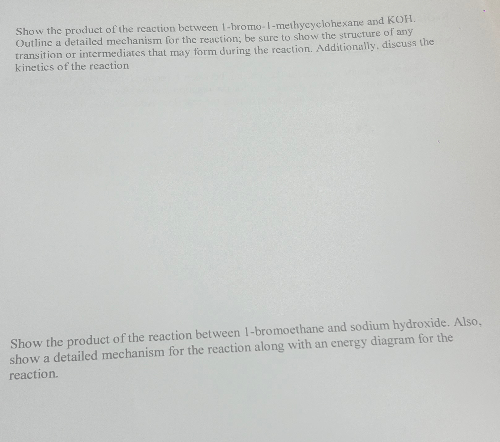 Solved Show the product of the reaction between | Chegg.com