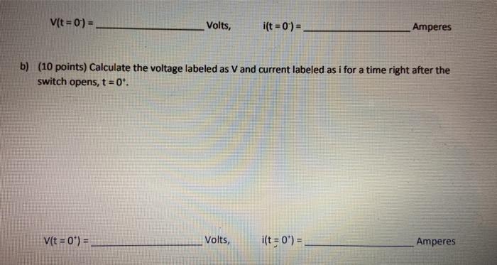 Solved Problem 2. Transient Circuit Analysis The switch in | Chegg.com