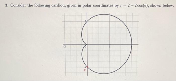 Solved 3. Consider the following cardiod, given in polar | Chegg.com