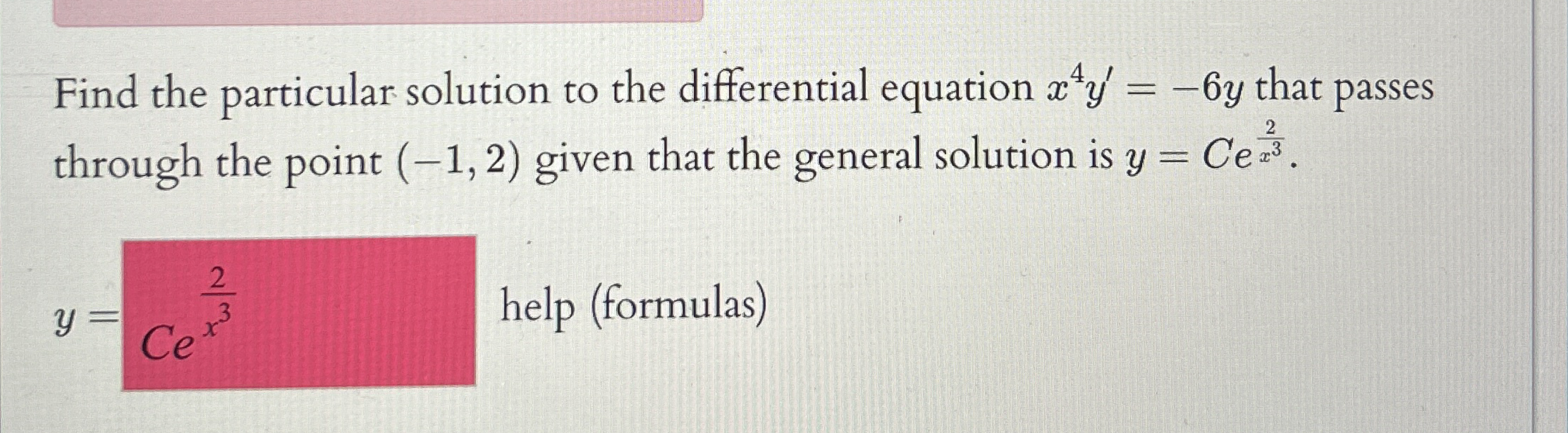 Solved Find the particular solution to the differential | Chegg.com