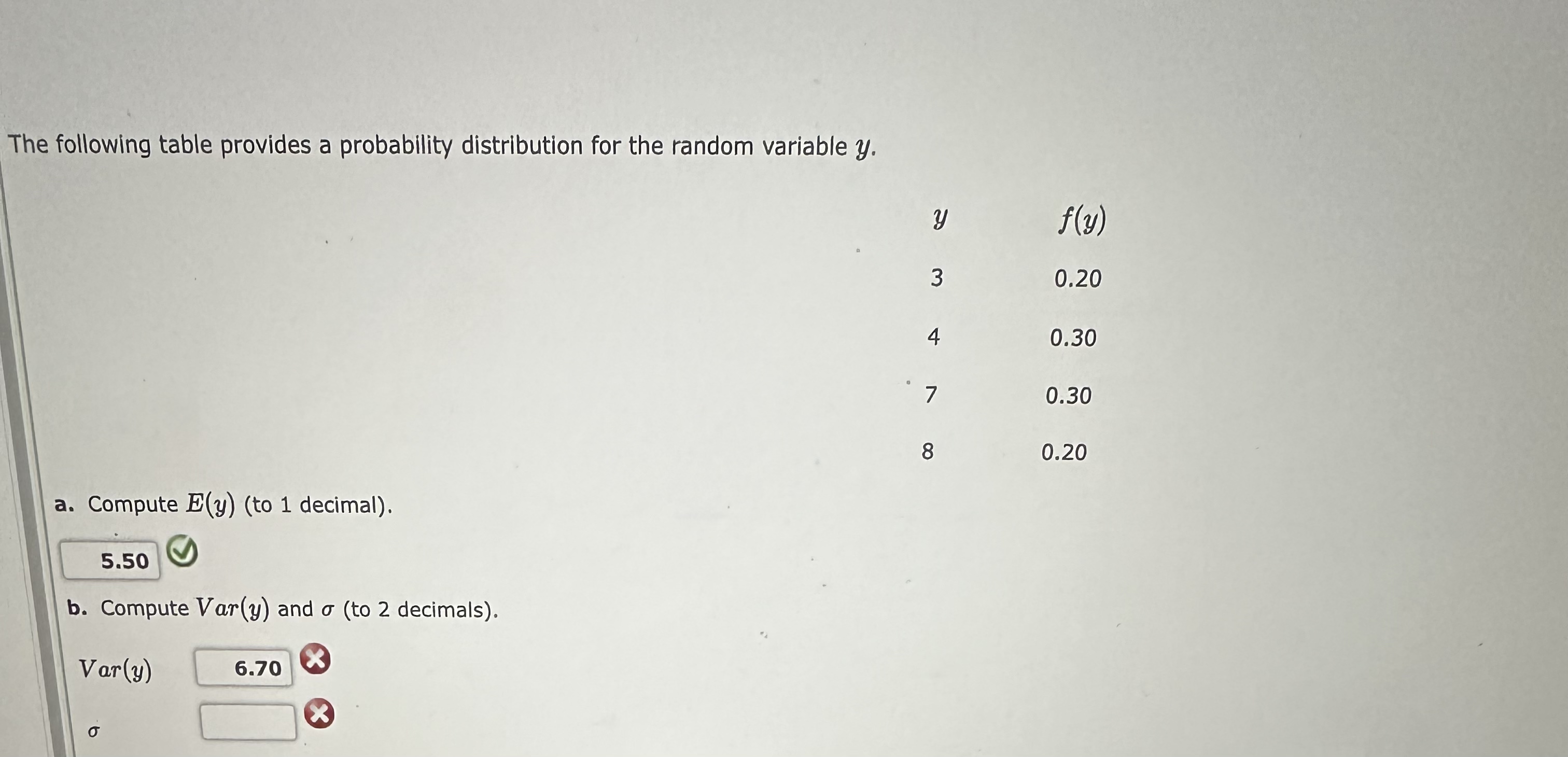 Solved The following table provides a probability | Chegg.com