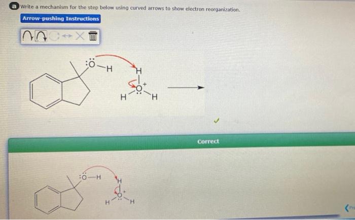 Solved Write a mechanism for the step below using curved | Chegg.com