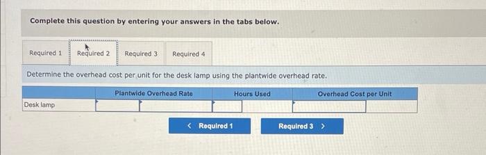 Solved Exercise 17-9 (Algo) Allocating overhead using | Chegg.com