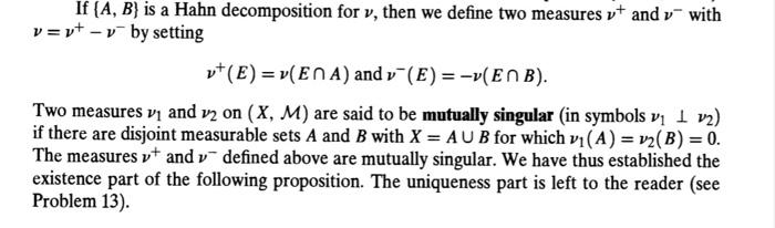 Solved 3. Let μ,ν,ν1, and ν2 be measures on the measurable | Chegg.com
